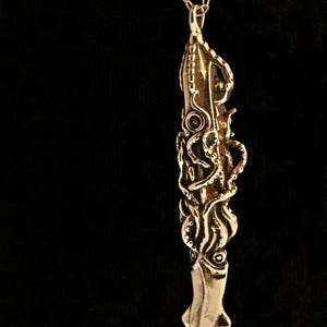 Squid Necklace Squid Jewelry Squid Attacks Nautilus Submarine Pendant ...