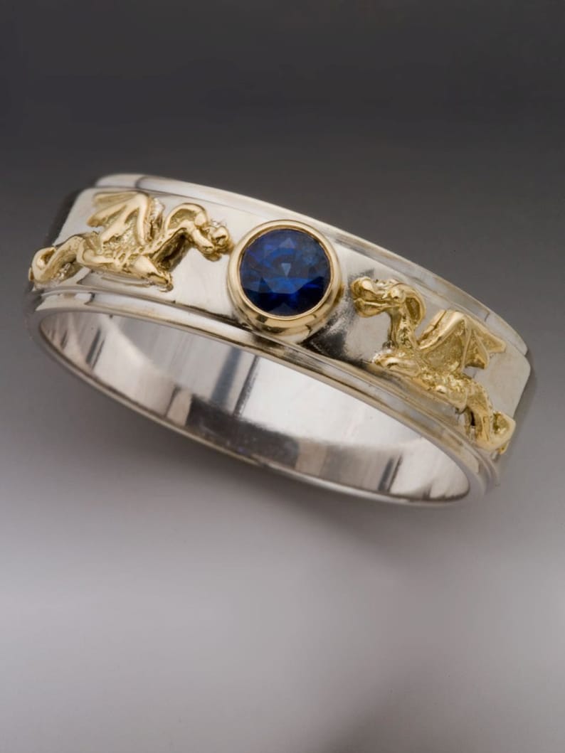 Gold Dragon Ring Gold Eternity Dragon Band Ring With - Etsy