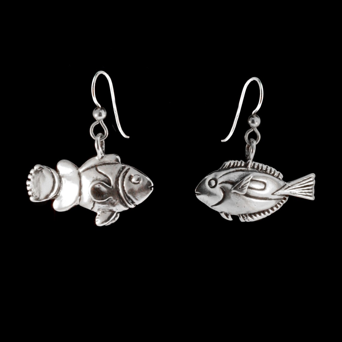 Clown Blue Tang Fish Earrings Fish Jewelry Finding Nemo Dory - Etsy
