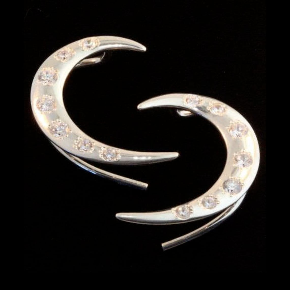 Crescent Ear Wrap Jewelry Worn by Prince Moon CZ Ear Cuff - Etsy