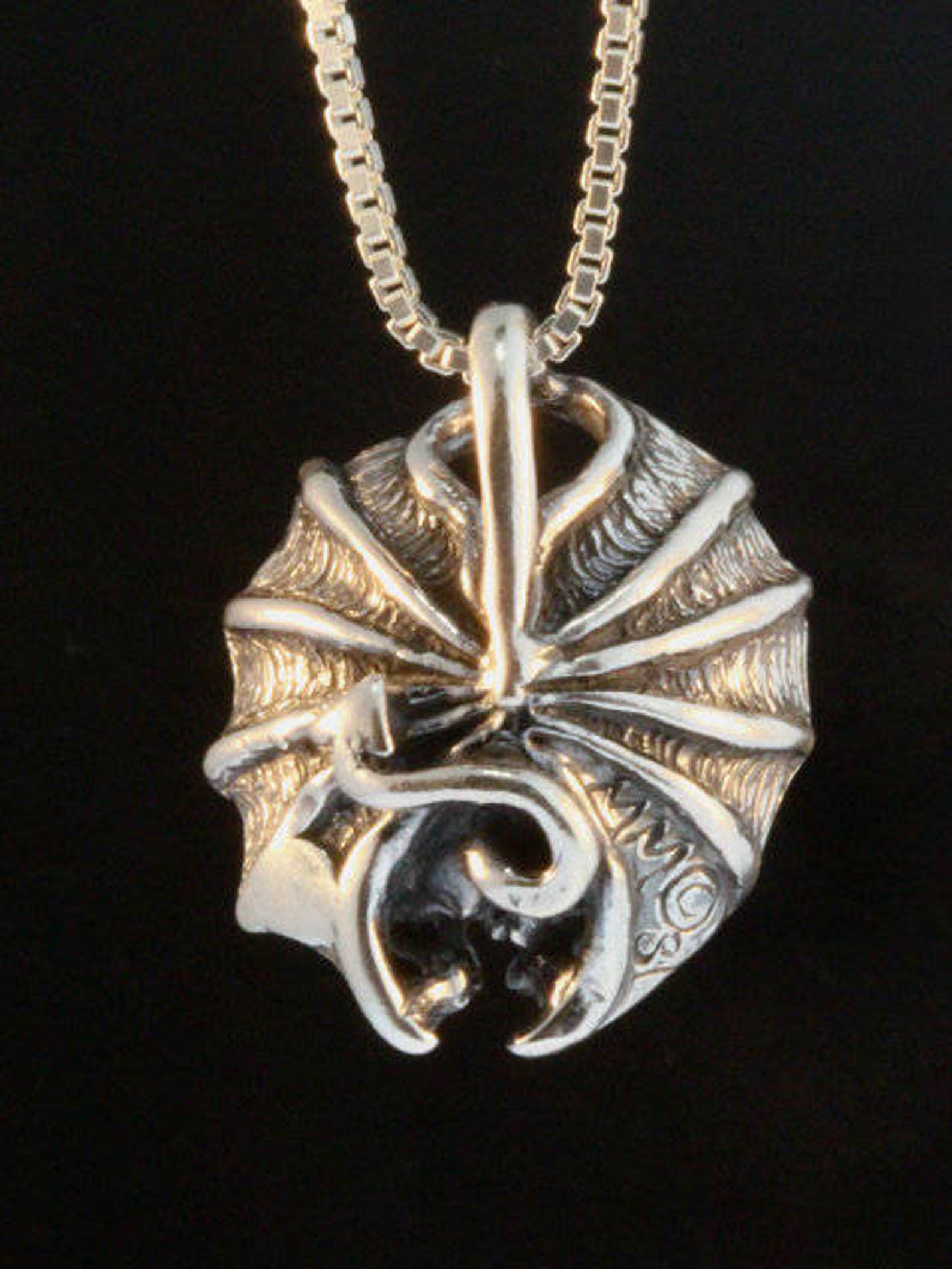 Silver Gothic Gargoyle Pendant Winged Gargoyle Charm Gothic - Etsy