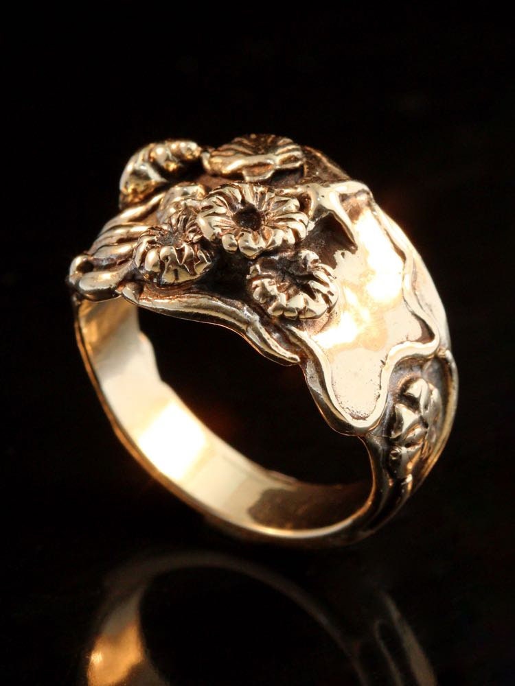 Tidepool Ring - Solid 14K Gold - Ocean Diver Beachcomber Band - Etsy