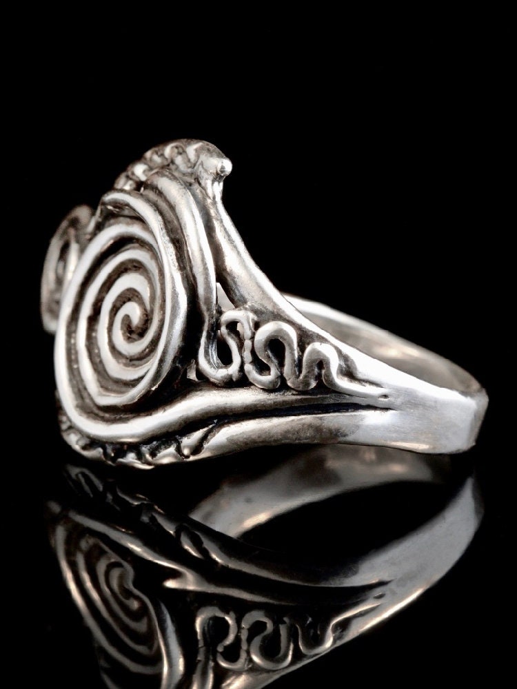Galaxy Ring Silver Galactical Ring Abstract Spiral Star Galaxy ...