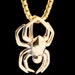 Gold Spider Necklace - Solid 14K Gold Spider Charm Spider Pendant ...