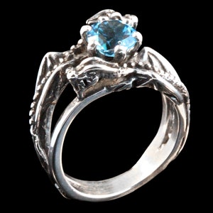 Dragon Ring Silver Dragon Jewelry Double Dragon Eternity Ring Silver ...