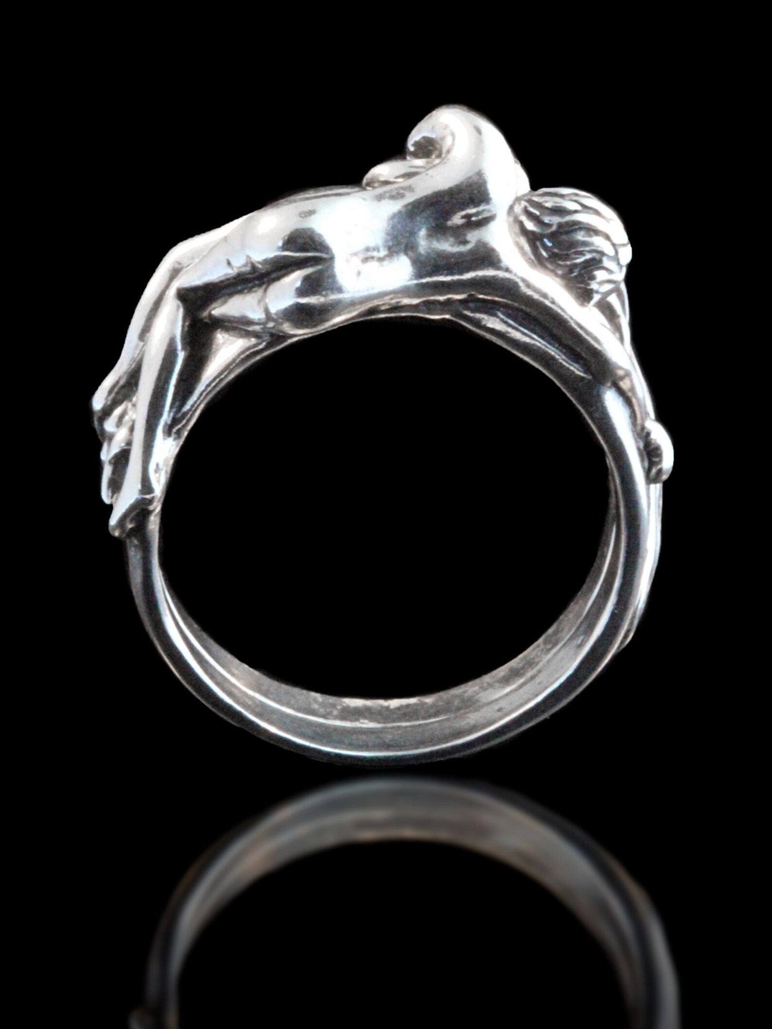 Lovers - Spooning Ring (two Part Ring) Sterling Silver - Wrapped in You ...