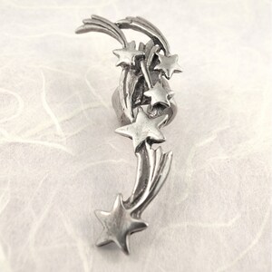 Star Ear Cuff Silver - Comet Ear Cuff - Star Ear Wrap - Star Earring - Shooting Star Earring ...