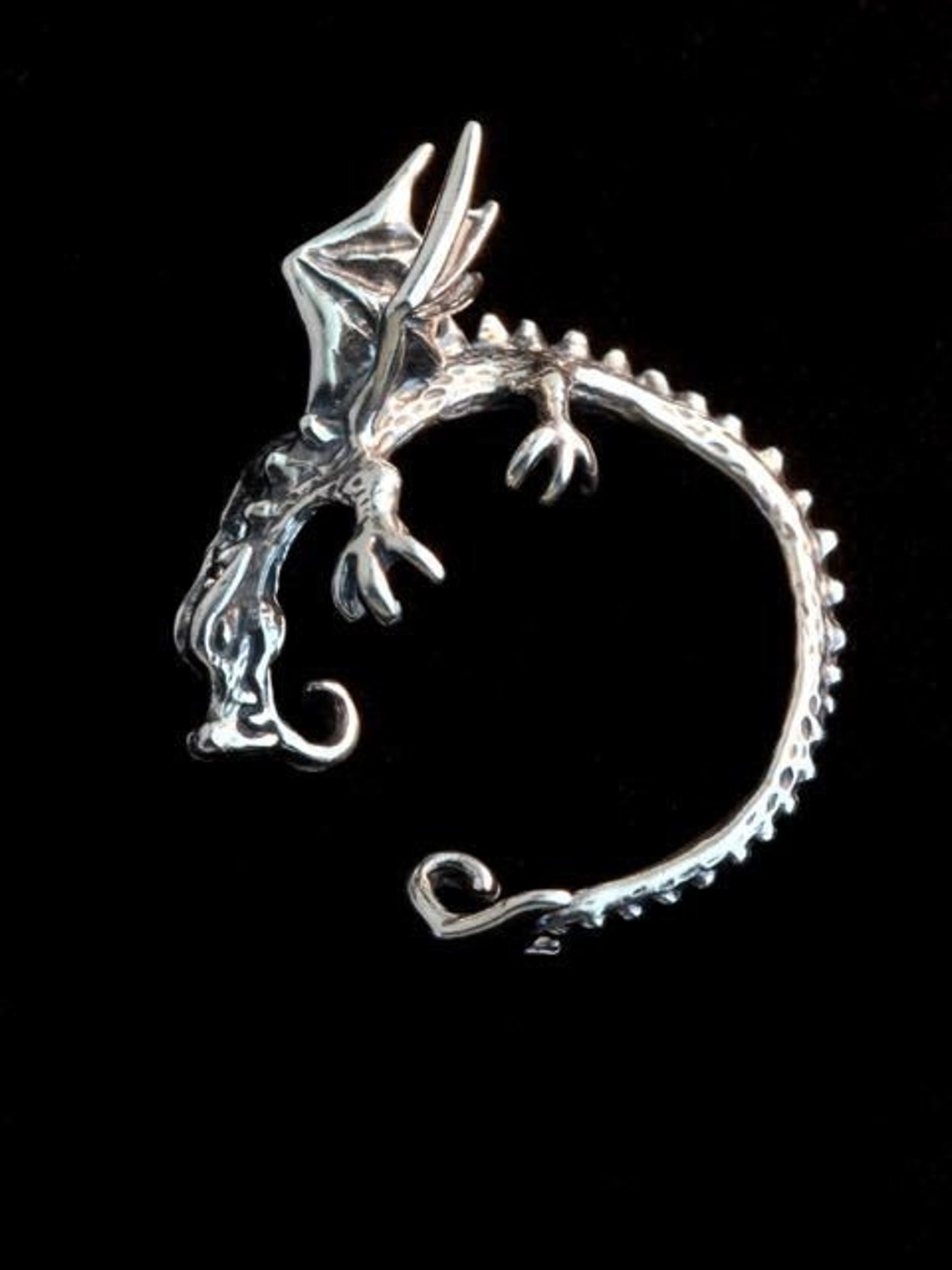 Dragon Ear Cuff Silver Dragon Whisperer Hoop Dragon Ear Wrap Game of ...