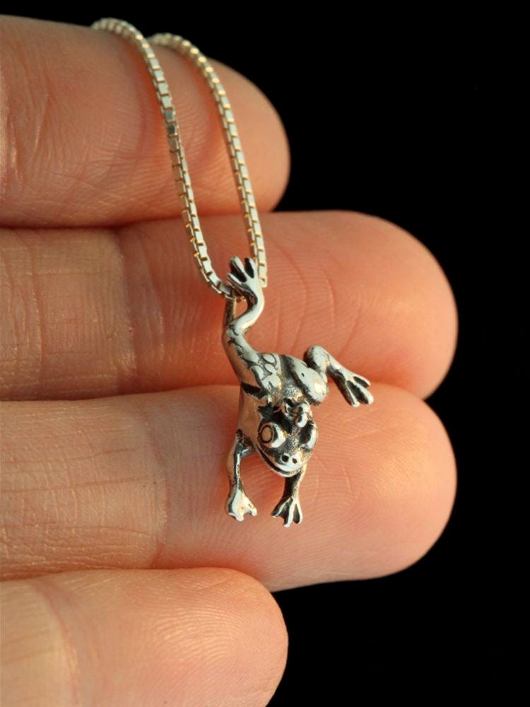 Frog Necklace Enchanted Frog Charm Frog Prince Pendant | Etsy