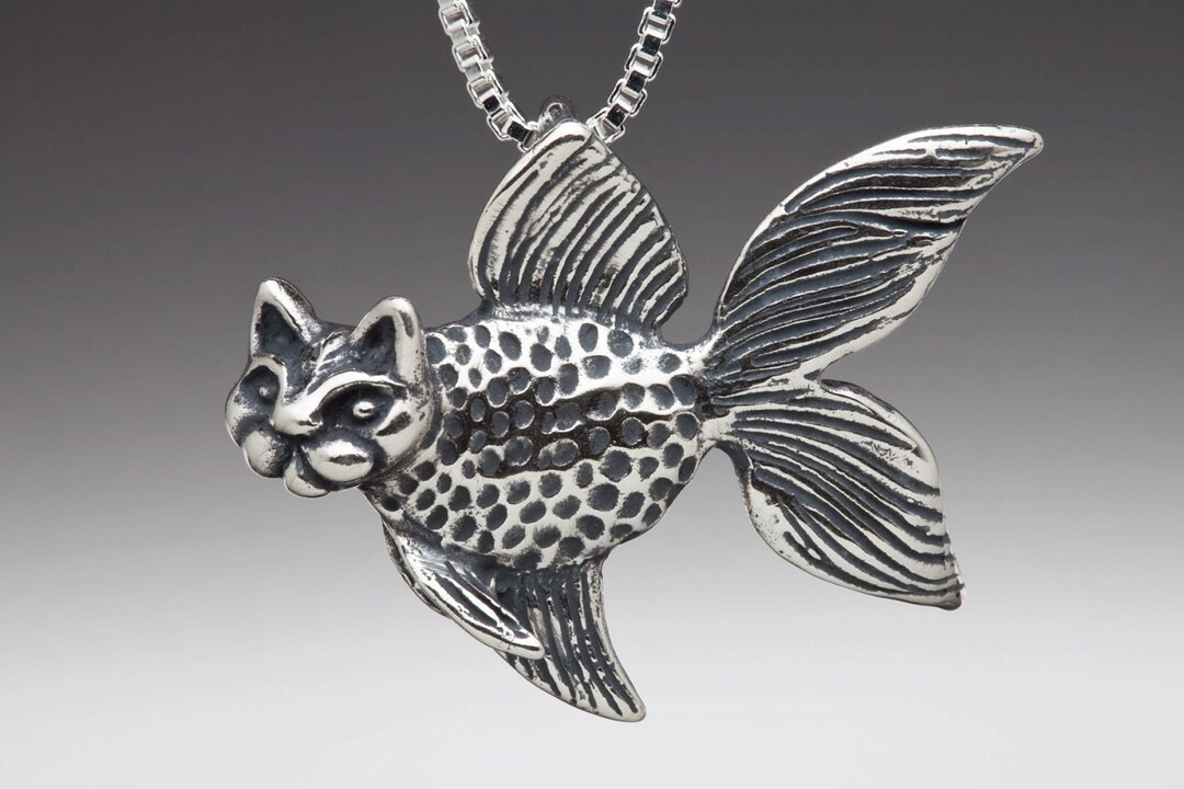Fish Necklace Silver - Catfish Charm Catfish Pendant - Fish Charm Fish ...