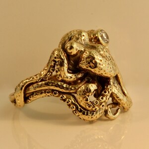 Octopus Ring With .25 Ct. Diamond - Solid 14k Gold - Diamond Embrace ...