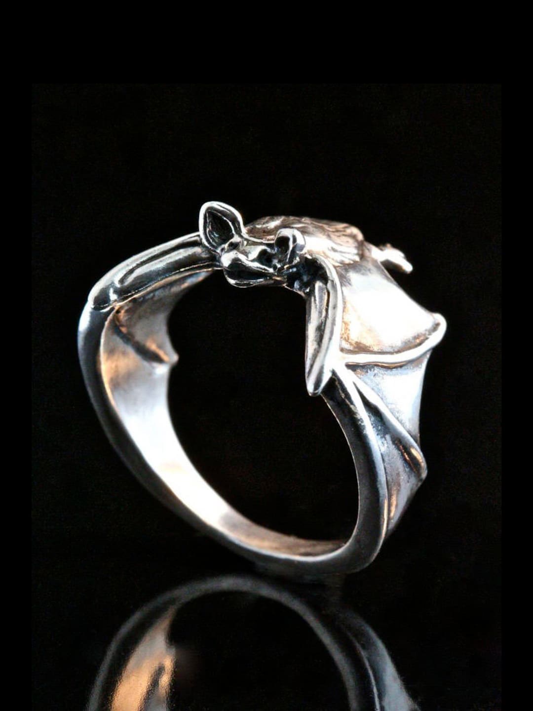 Classic Bat Ring - Sterling Silver - Gothic Jewelry - Etsy