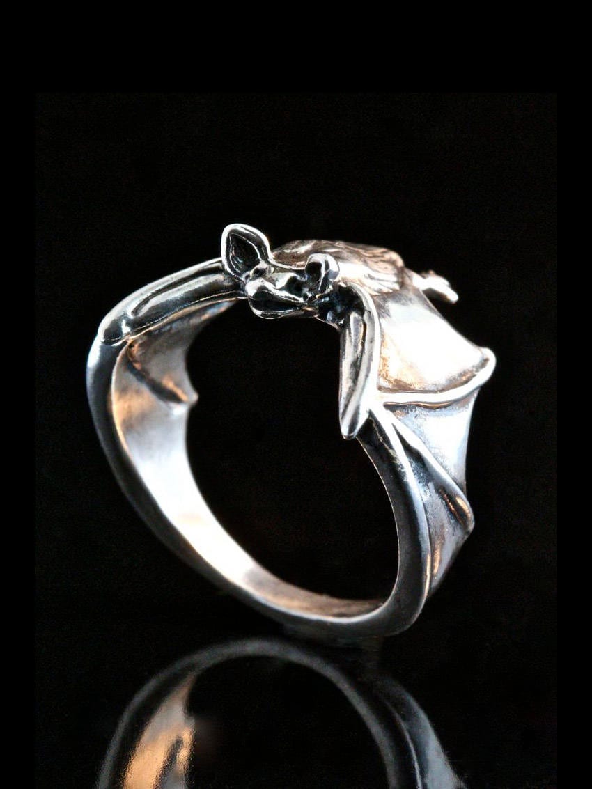 Classic Bat Ring - Sterling Silver - Gothic Jewelry - Etsy