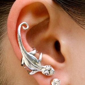 Gecko Ear Cuff Silver - Lizard Ear Cuff - Gecko Jewelry Gecko Earring ...