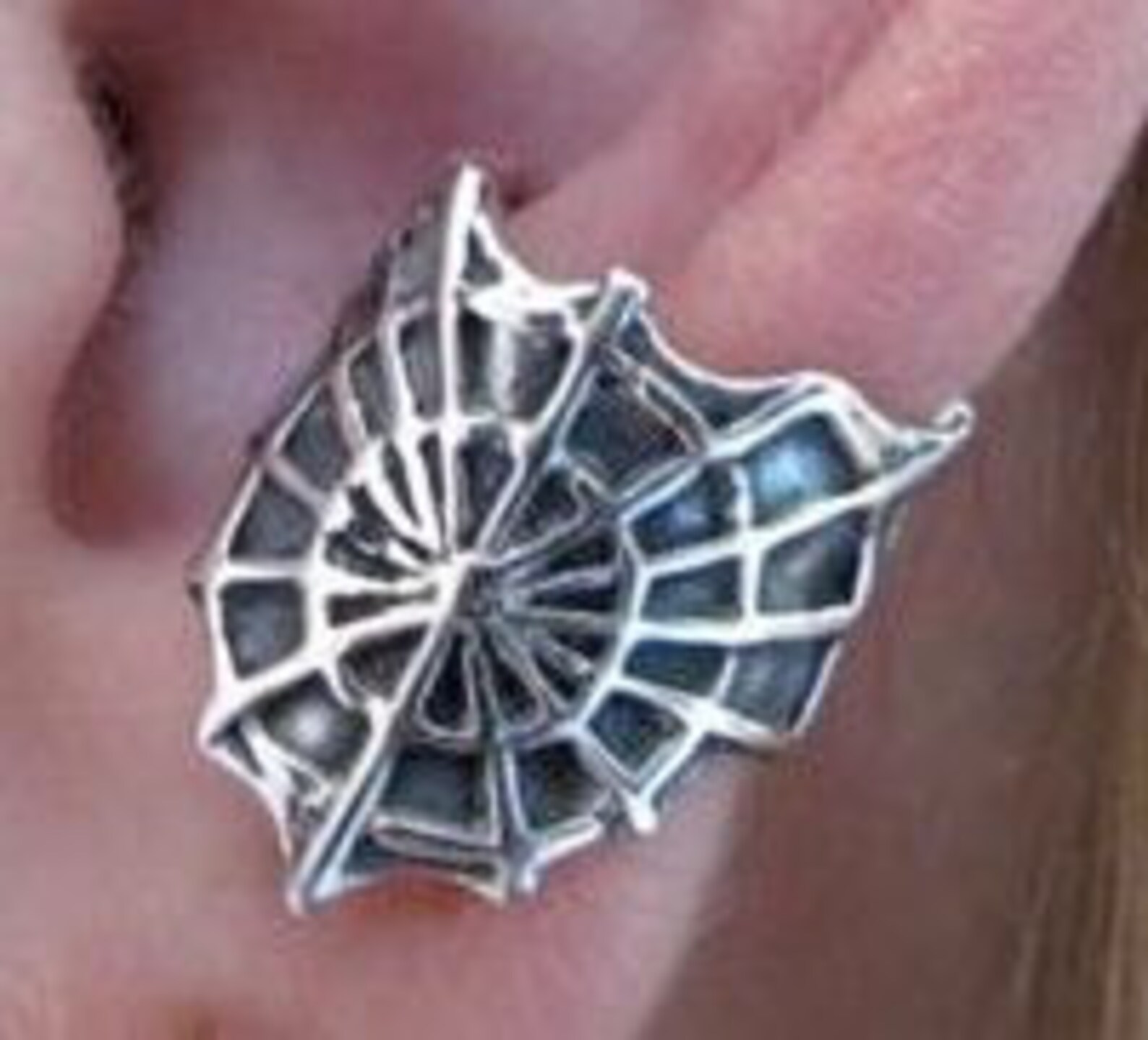 Spider Web Ear Cuff Silver Cobweb Ear Cuff Spider Web Jewelry - Etsy