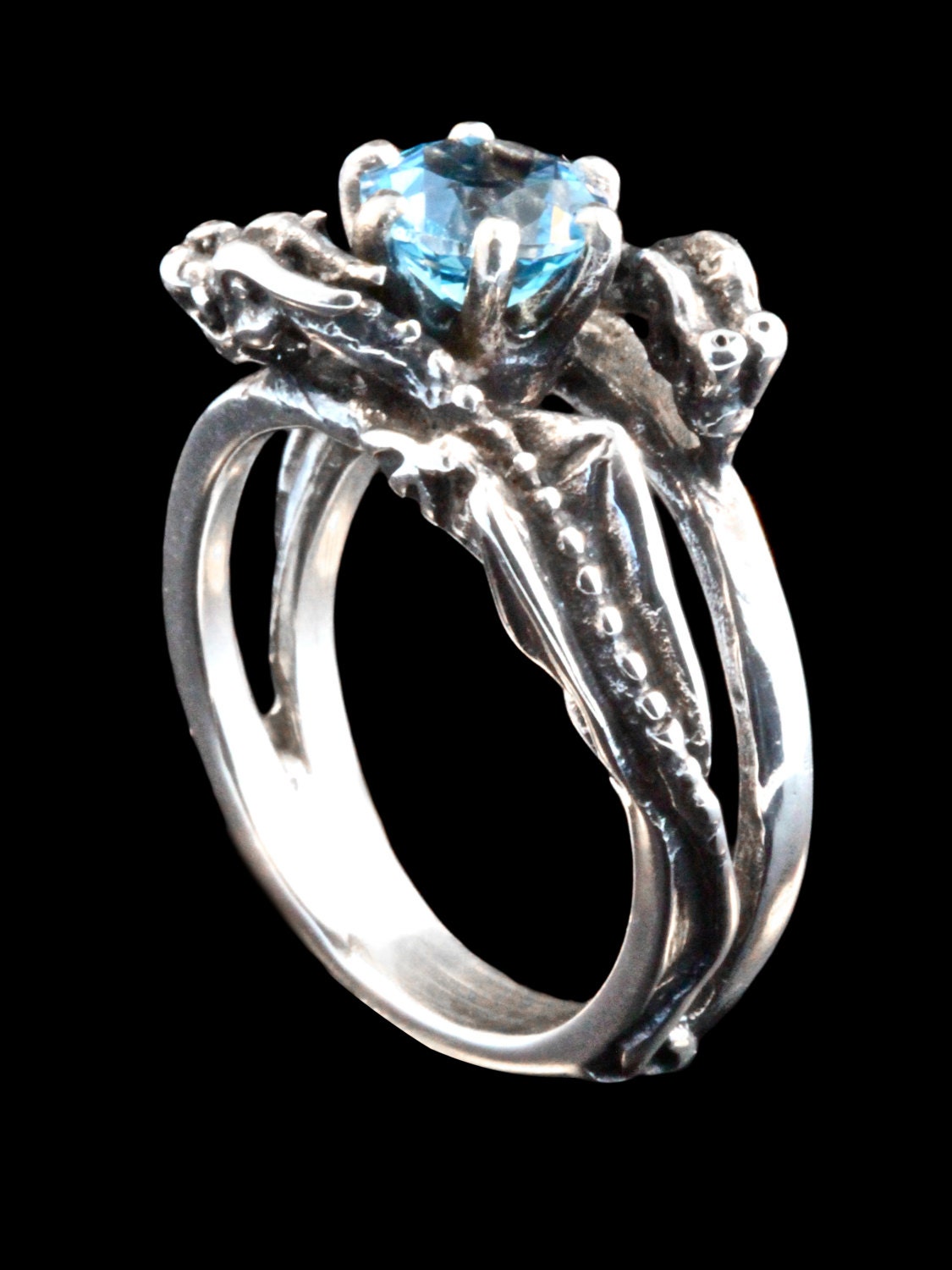 Dragon Ring Silver Dragon Jewelry Double Dragon Eternity Ring - Etsy