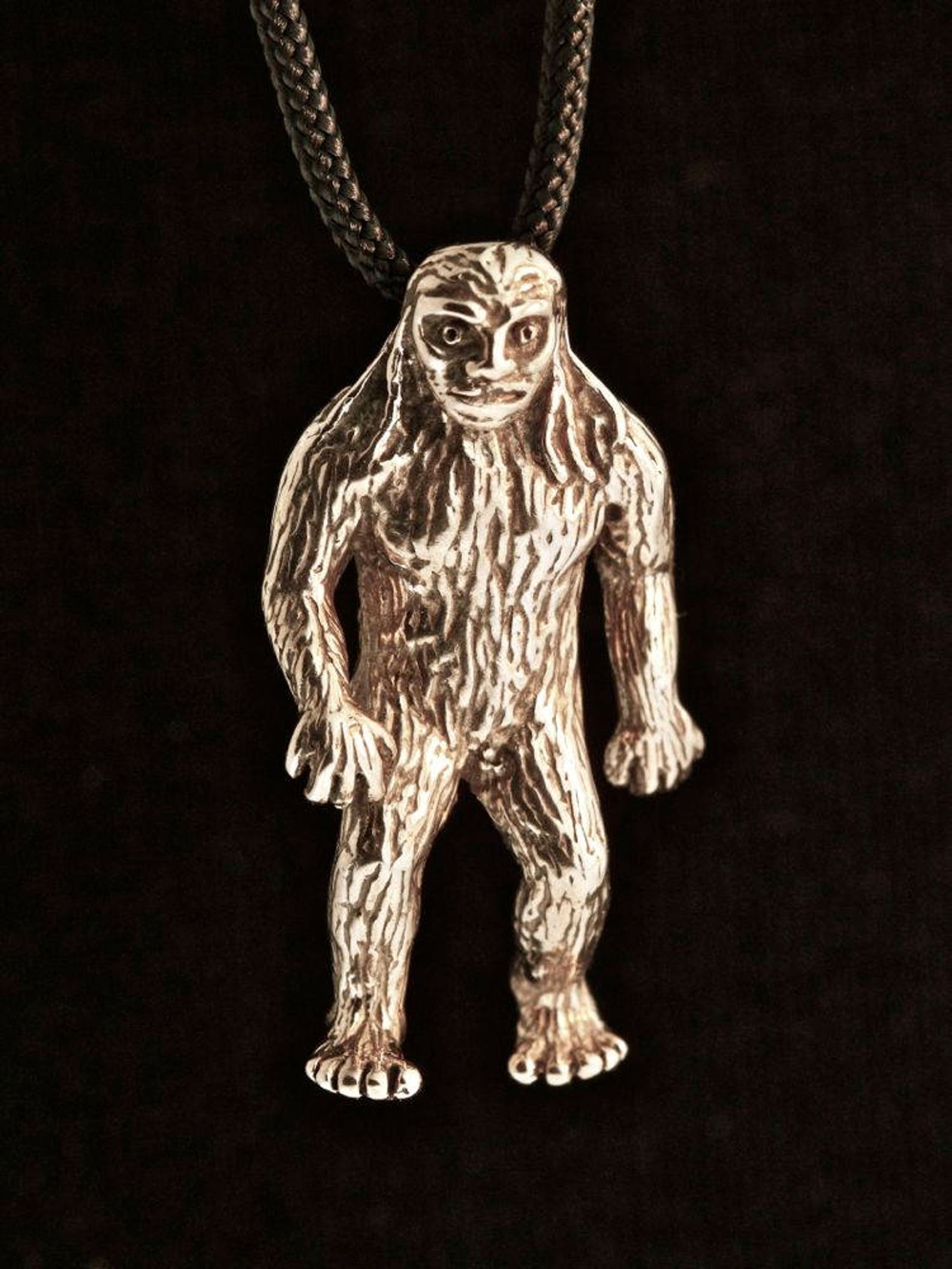 Bigfoot Pendant - Bronze - Yeti Necklace - Cryptid Jewelry - Etsy