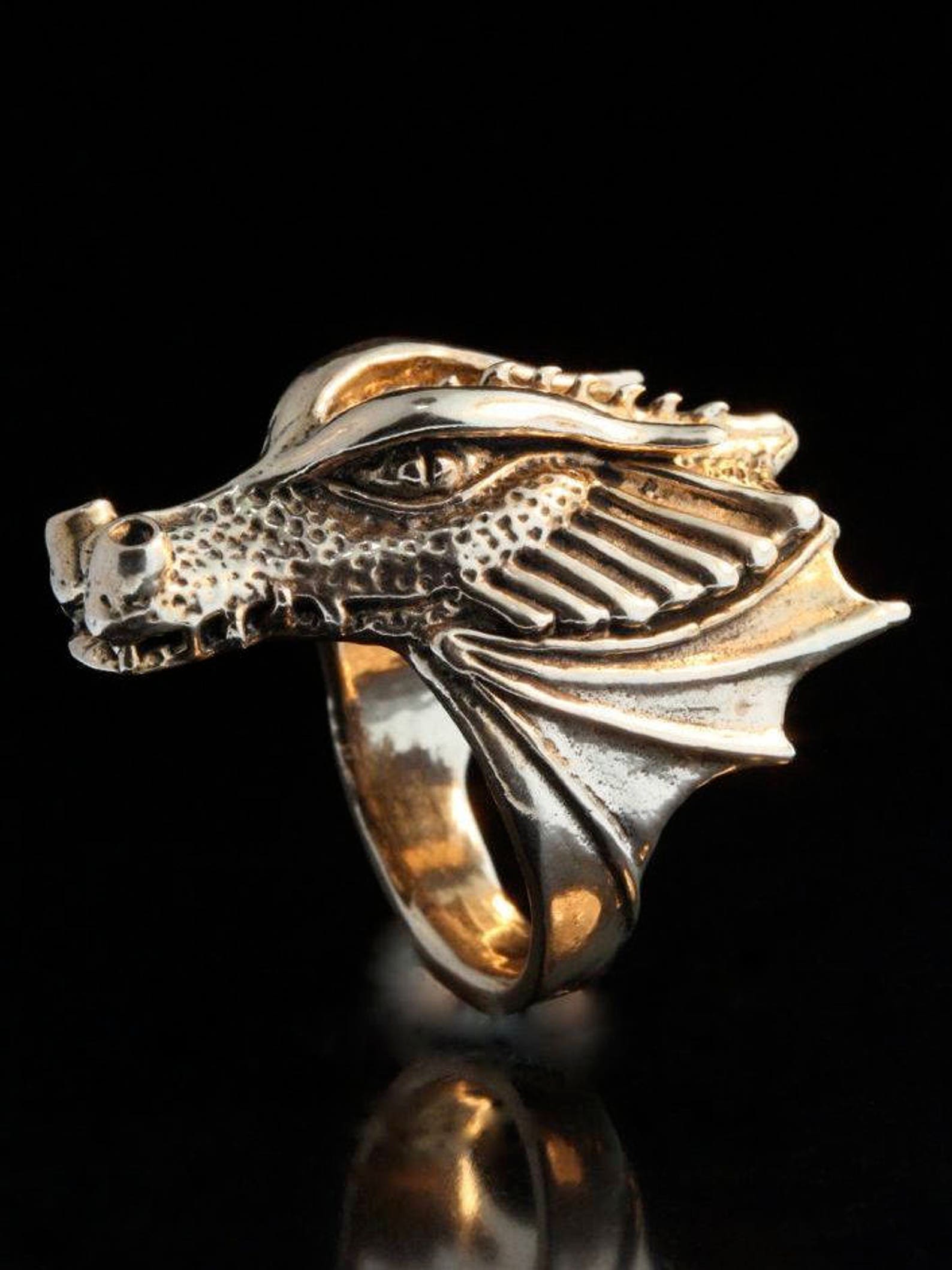 Valor Dragon Ring - Bronze - Oath Dragon Ring - Etsy