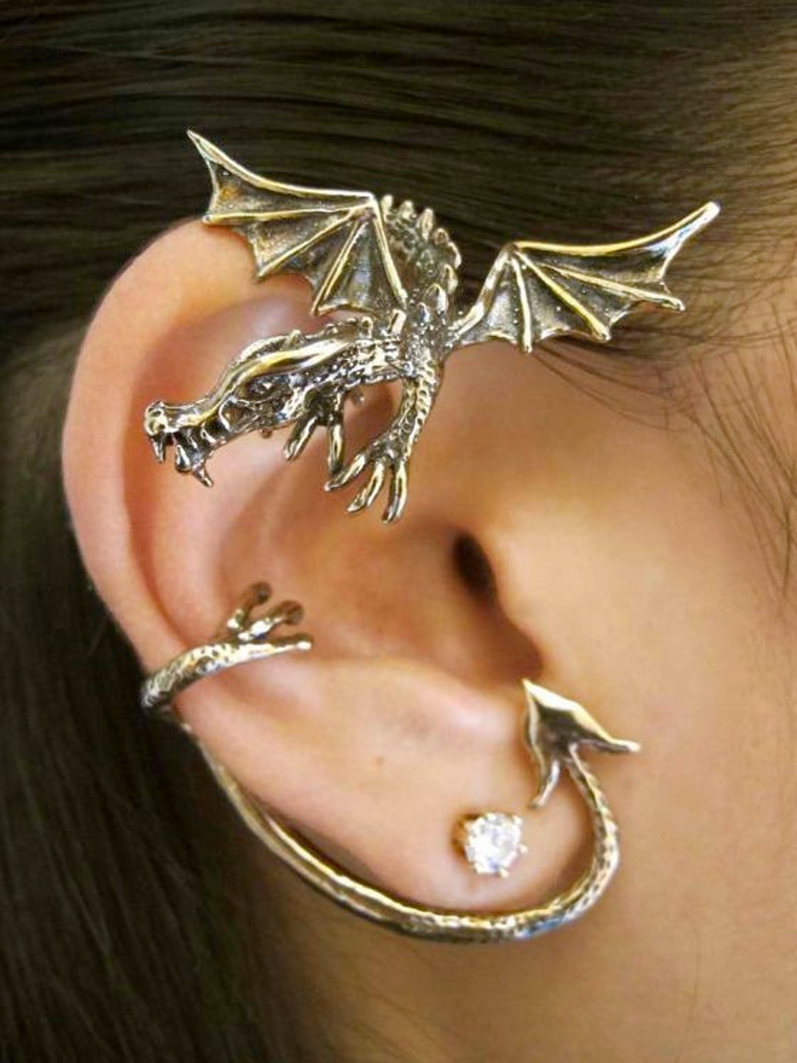 Dragon Ear Wrap Dragon Ear Cuff Dragon Earring Game of Thrones | Etsy