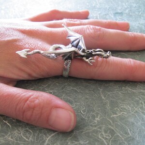 Dragon Ring Silver Dragon Sculpture Ring Dragon Jewelry Game of Thrones ...