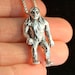Bigfoot Pendant Silver Necklace Bigfoot Charm Sterling Silver Sasquatch ...