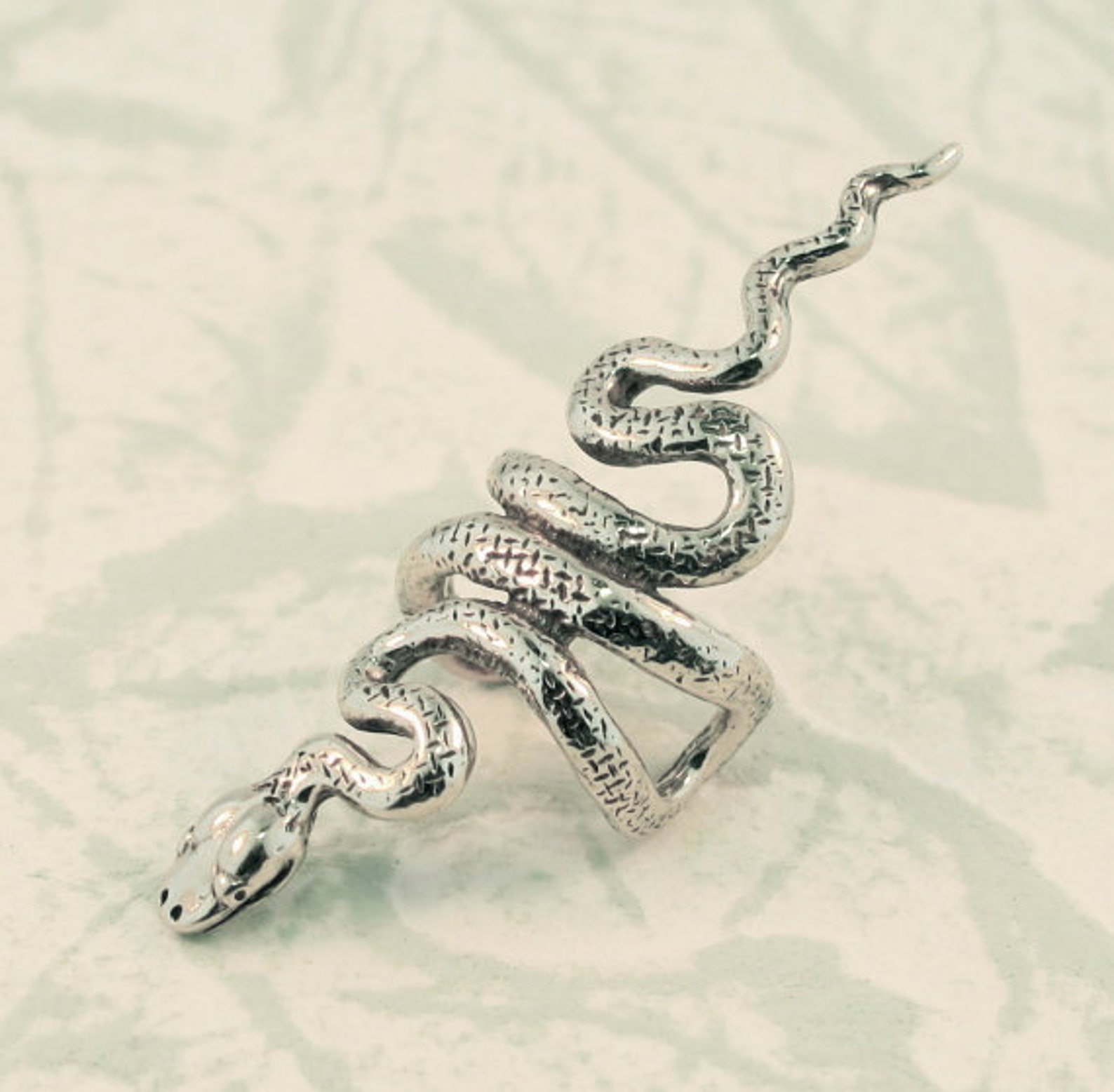 Snake Ear Cuff Snake Ear Wrap Silver Snake Earring Snake - Etsy