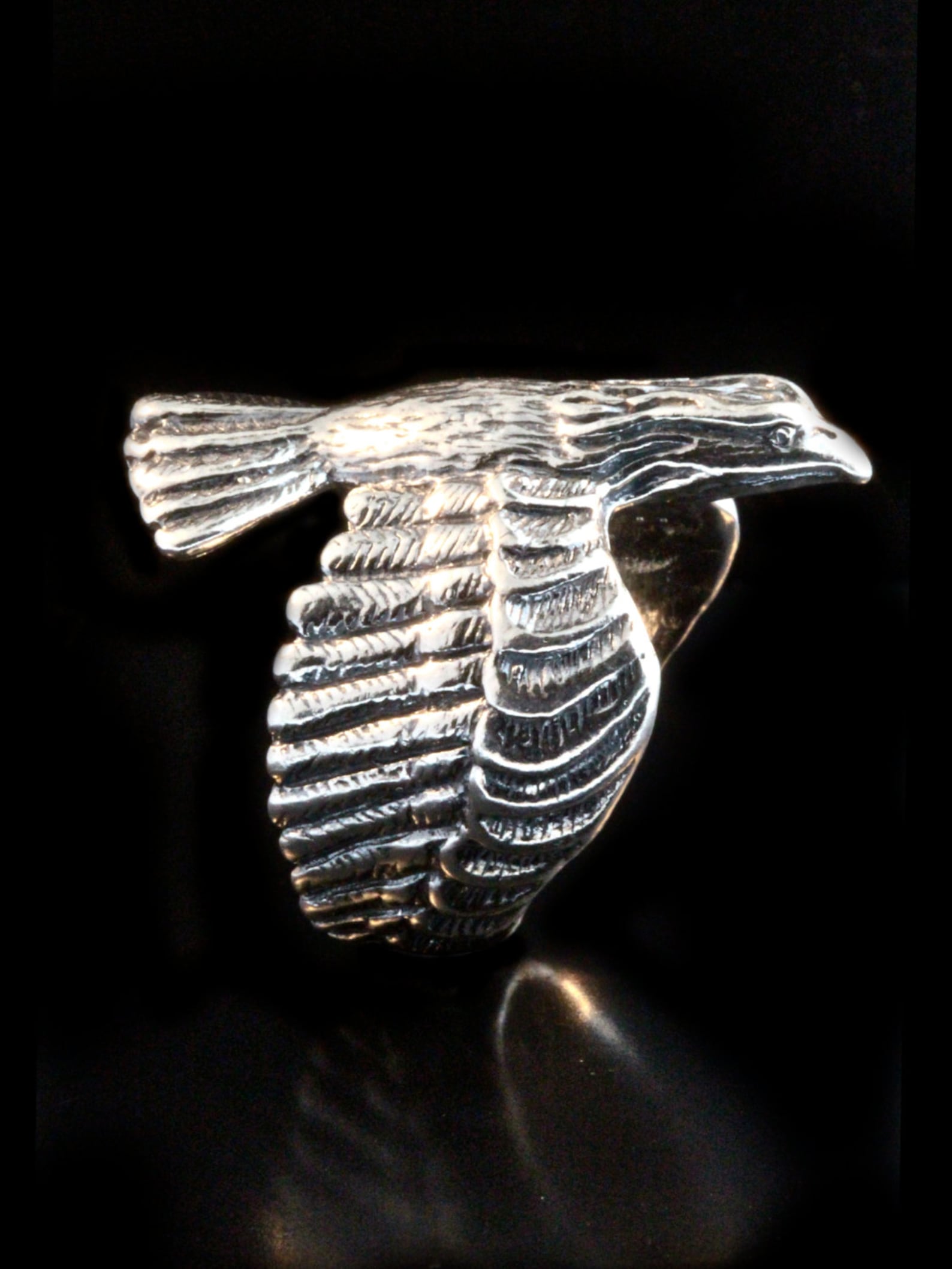 Eagle Ring Silver Eagle Jewelry Bird Ring Bird Jewelry Silver - Etsy