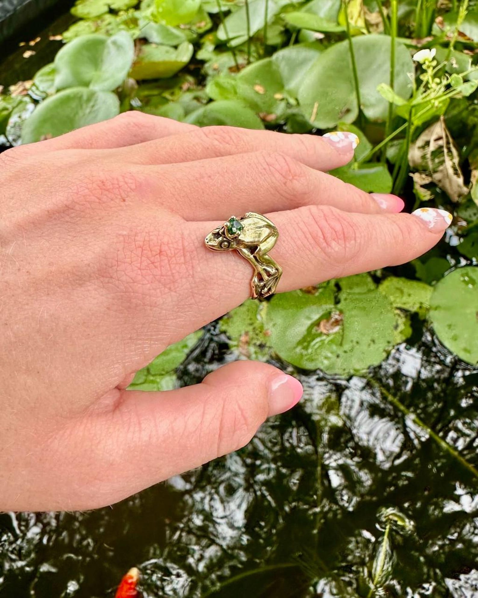 Enchanted Frog Prince Ring - Solid 14k Gold - Prince Charming Ring - Etsy