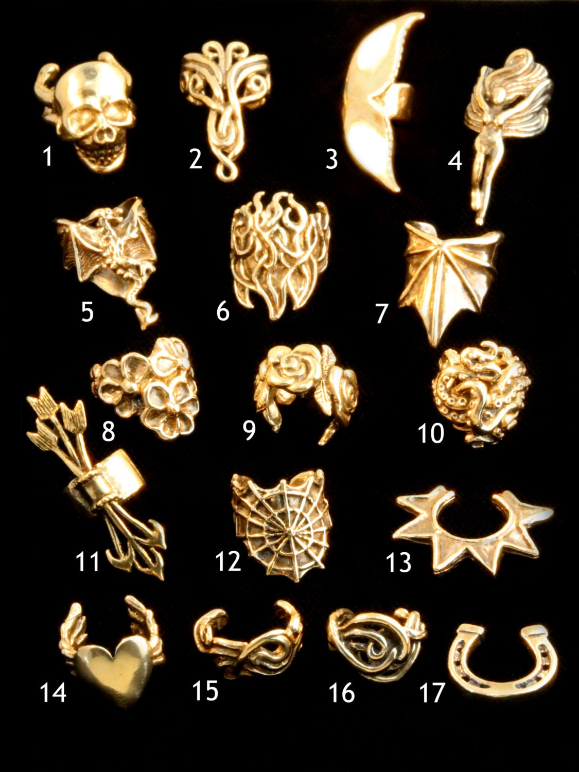 EAR CUFF SPECIAL Abstract Ear Cuff Combo Swirl Ear Cuff | Etsy