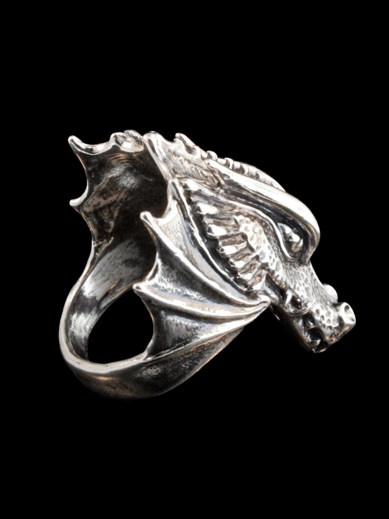 Dragon Ring Dragon Jewelry Valor Dragon Ring Silver Dragon - Etsy