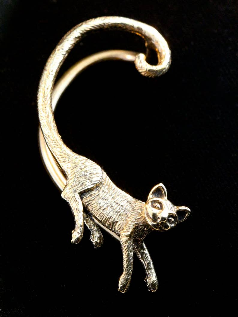 Cat Ear Cuff Kitty Cat Jewelry Cat's Meow Ear Wrap Cat | Etsy