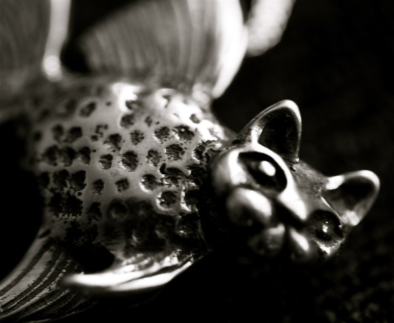 Fish Necklace Cat Necklace Large Silver Catfish Charm - Etsy