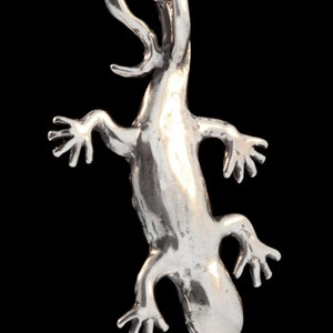 Salamander Necklace Spotted Salamander Charm Lizard Necklace Amphibian ...