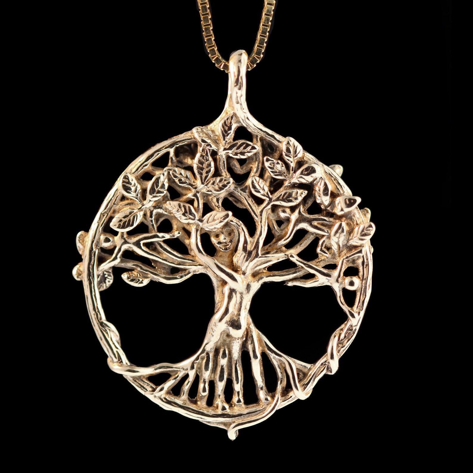 Tree of Life Necklace, 14K Gold Tree of Life Pendant, Tree Jewelry 14k ...