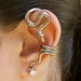 Snake Ear Wrap Mummy Ear Wrap Snake Ear Cuff Bronze Python Snake Ear Wrap Snake Jewelry Snake ...