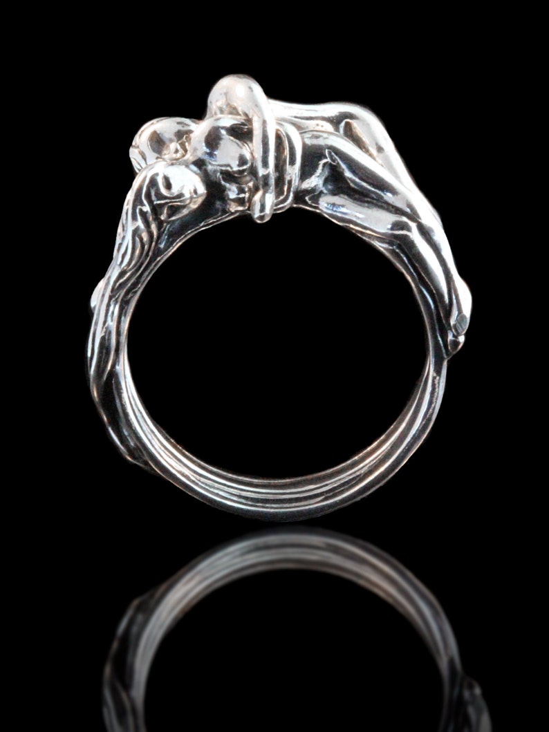 Lovers - Spooning Ring (two Part Ring) Sterling Silver - Wrapped in You ...