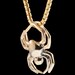 Gold Spider Necklace - Solid 14K Gold Spider Charm Spider Pendant ...
