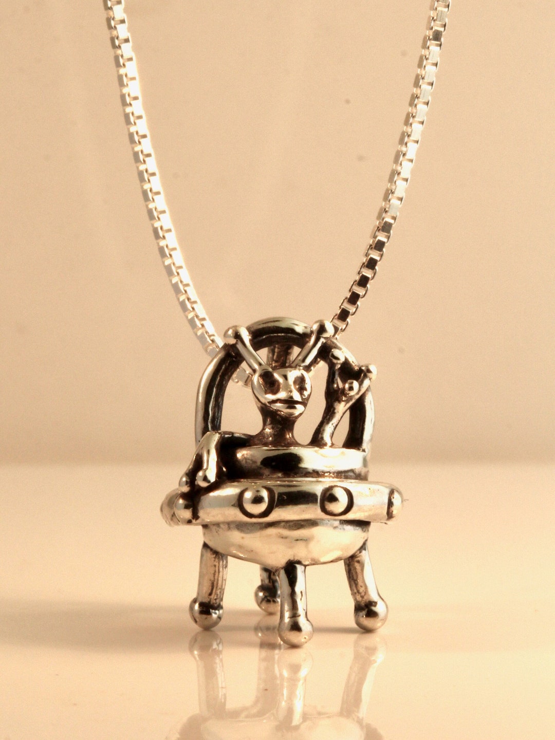 Peace Alien Pendant UFO Jewelry Alien Necklace UFO Necklace Alien ...