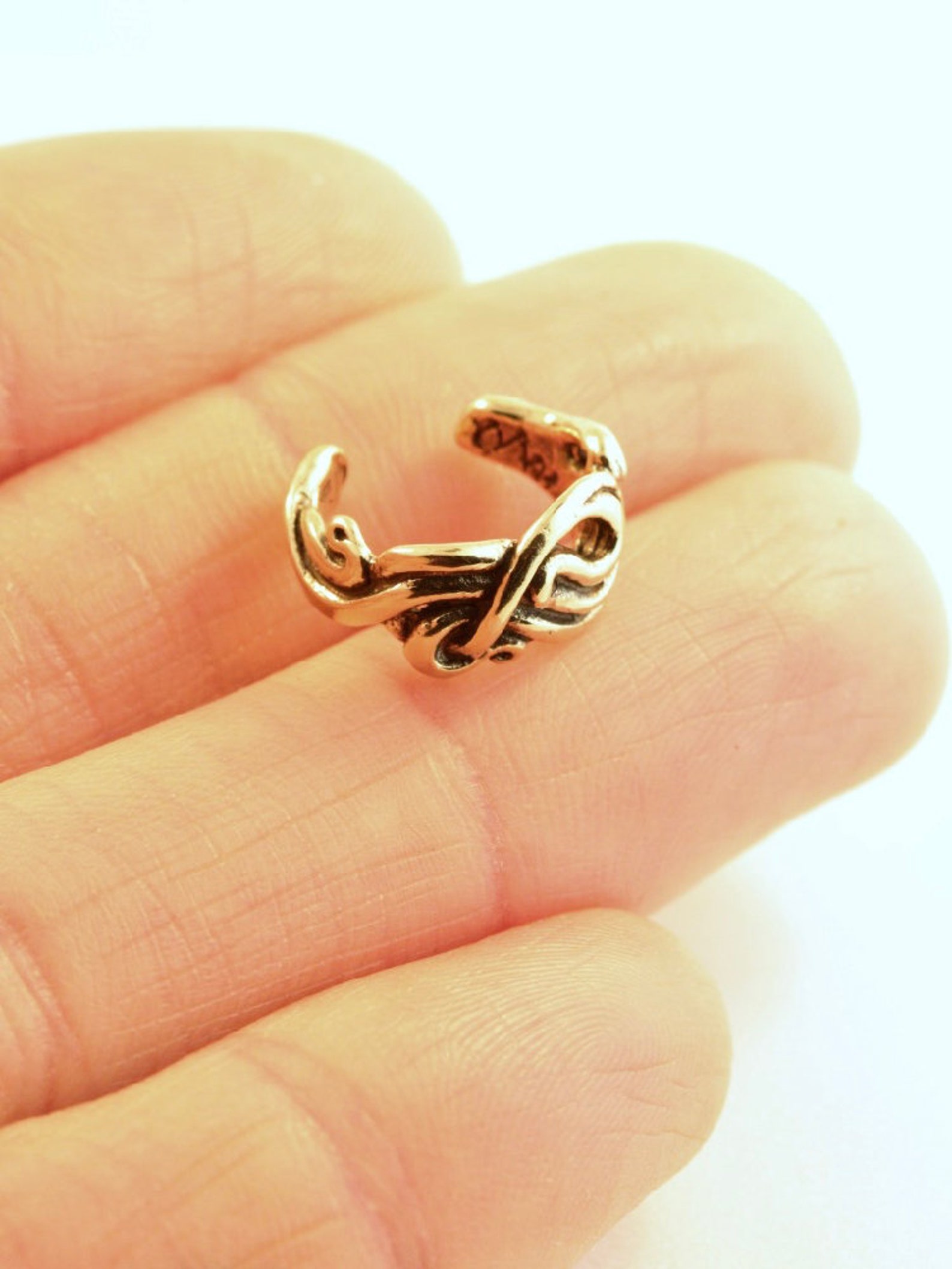 Gold Ear Cuff Spiral Ear Cuff 14K Gold Swirl Ear Cuff Nouveau | Etsy