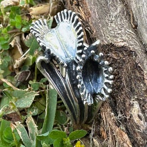 Venus Flytrap Ring Sterling Silver Ring Carnivorous Plant Jewelry Venus Fly Trap Gift Plant ...