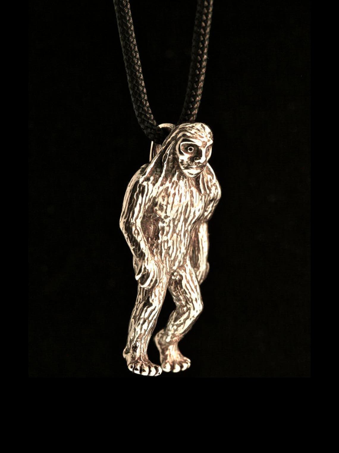 Bigfoot Pendant - Bronze - Yeti Necklace - Cryptid Jewelry - Etsy
