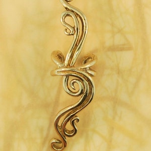 Minimalist Ear Cuff Bronze Ear Cuff Swirl Ear Cuff French Twist Ear ...