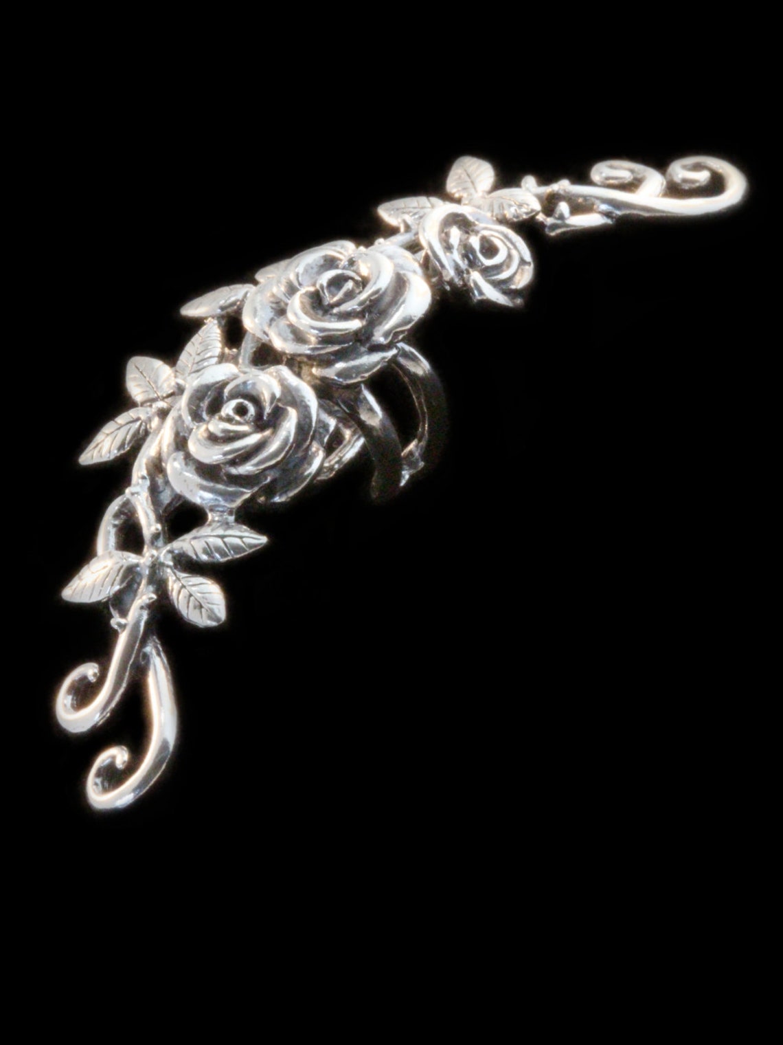 Flower Ear Cuff Valentines Day Gift Floral Ear Cuff Rose Ear - Etsy New ...