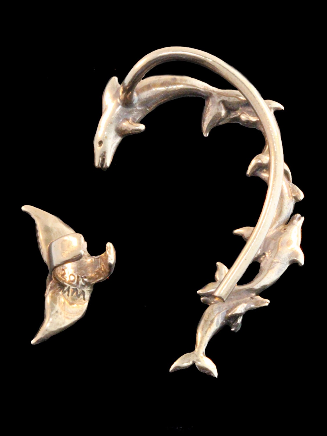 Dolphin Ear Wrap Dolphin Worn by Prince Whale Tail Ear Cuff - Etsy