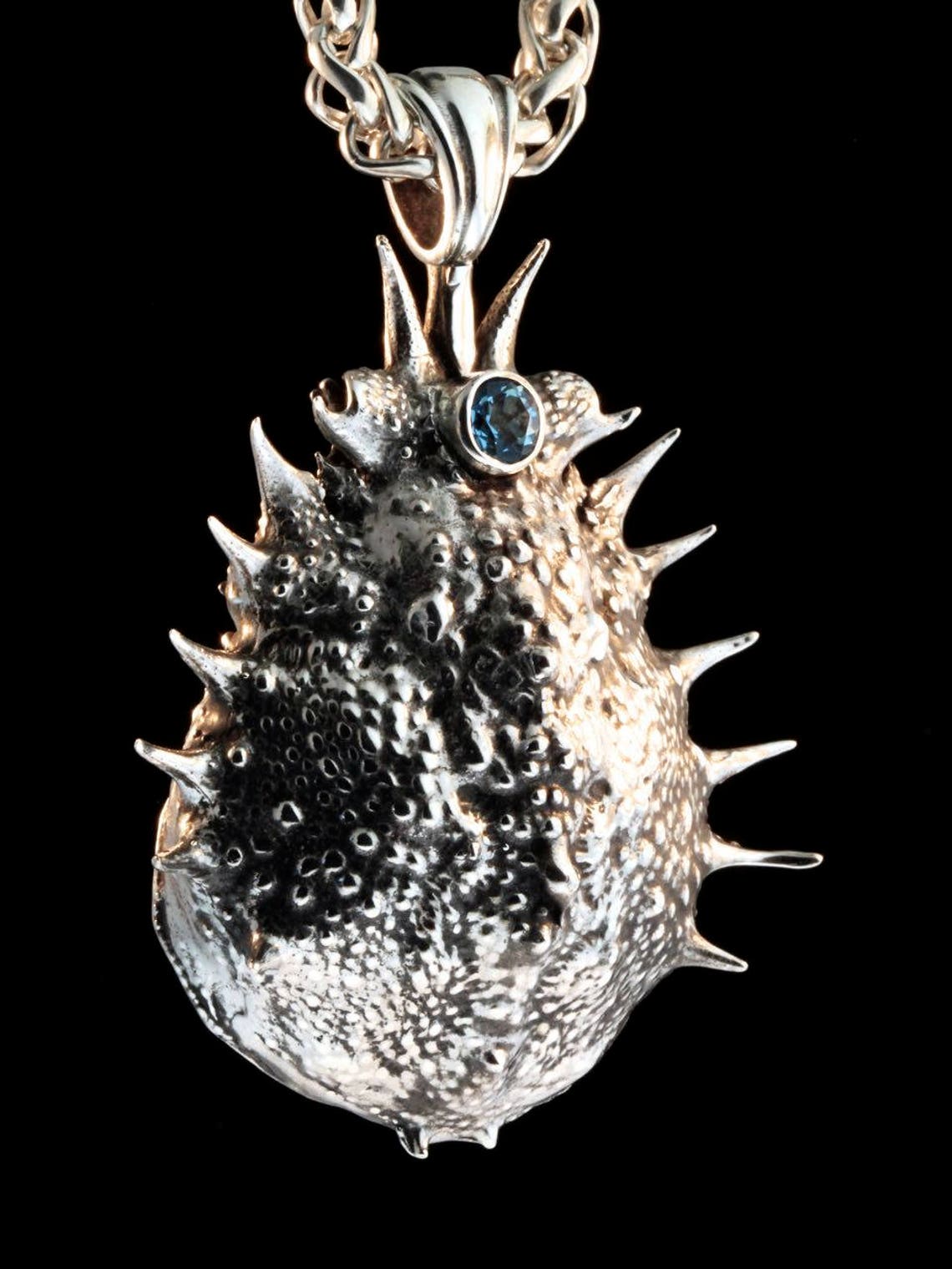 Crab Jewelry Crab Pendant Gemstone Crab Shell Seashell Necklace Beach ...