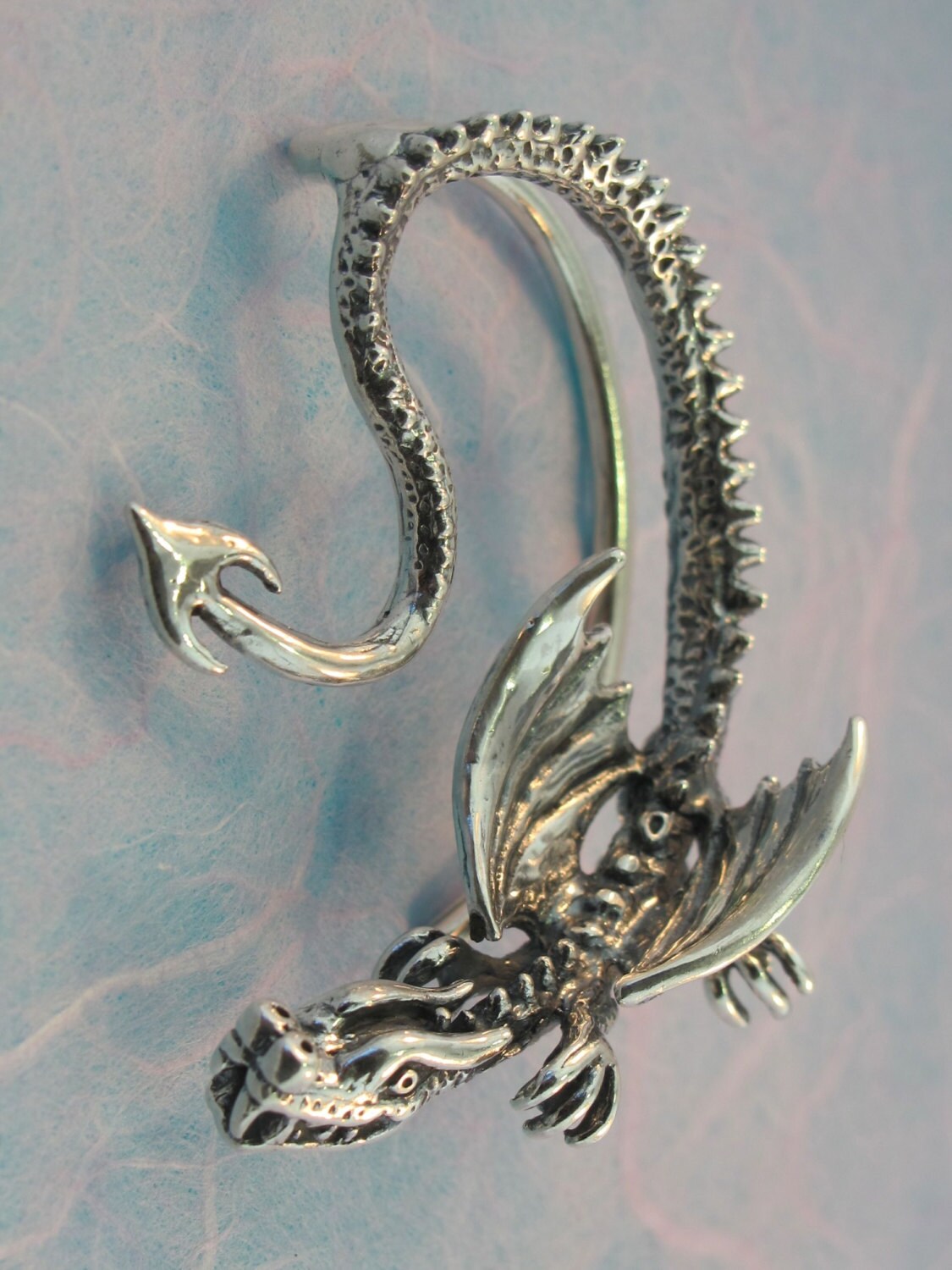 Dragon Ear Wrap Silver Dragon Ear Cuff Throne Dragon Ear Wrap - Etsy