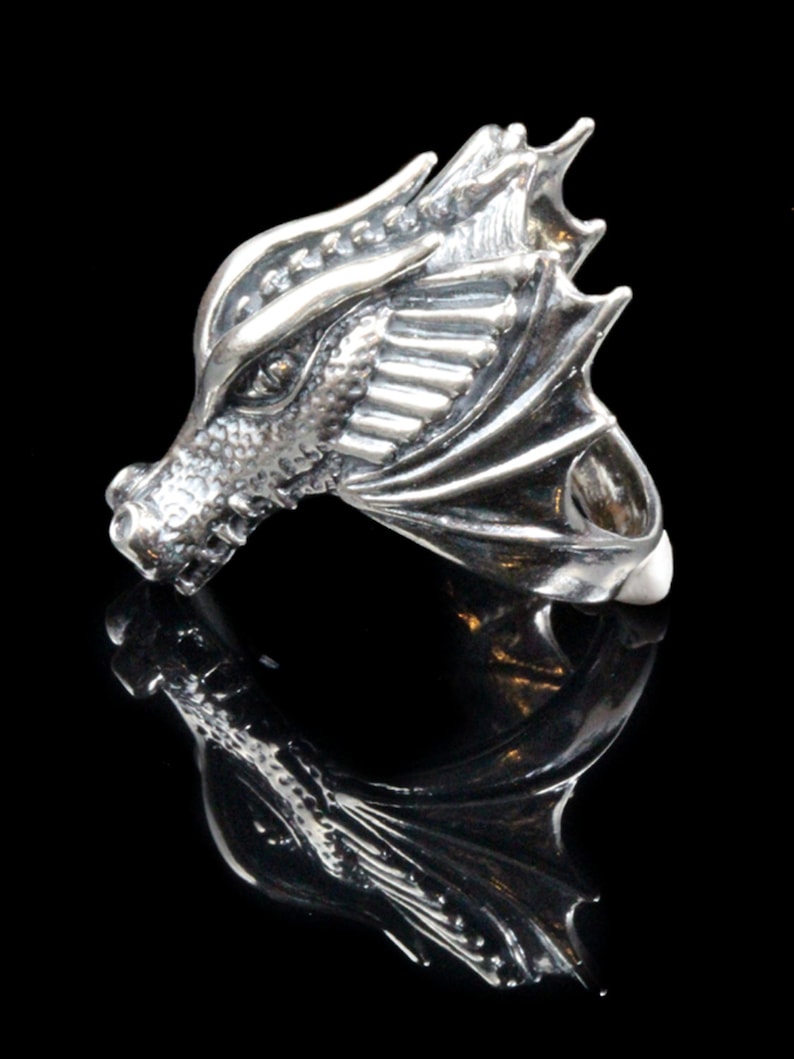 Dragon Ring Dragon Jewelry Valor Dragon Ring Silver Dragon - Etsy
