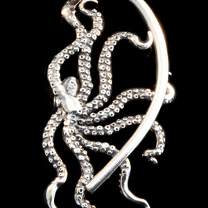Octopus Ear Wrap Octopus Ear Cuff Ocean Jewelry Octopus Earring Non ...