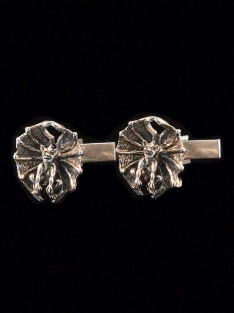 Sterling Silver Gargoyle Cufflinks Mens Sterling Silver | Etsy