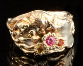 Ocean Ring Gold Tide Pool Ring With Gemstones 14k Gold - Etsy